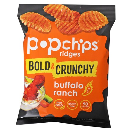 Popchips Popchips Buffalo Ranch Ridges 0.7 oz. Bag, PK24 F-AR-70115 | Zoro